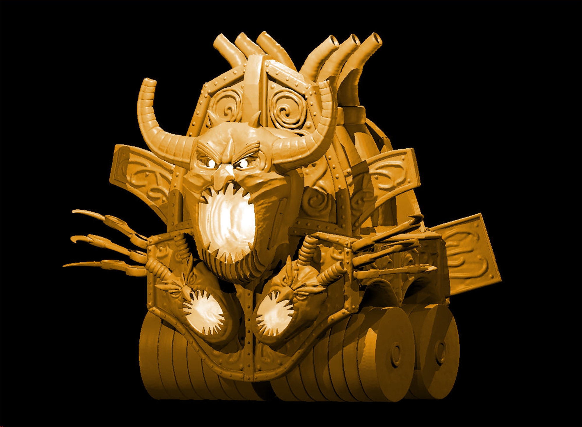 Hellfire Engine 5e 3D Printed Tough Resin, Primed to Order - Etsy