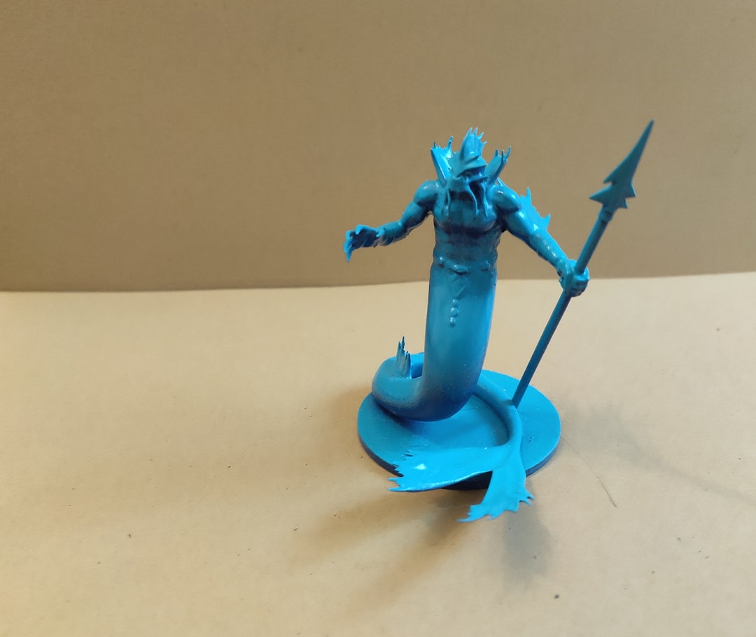 Merrow Merman Sea Monster 3D Printed Abs-like Resin, Primed to Order - Etsy