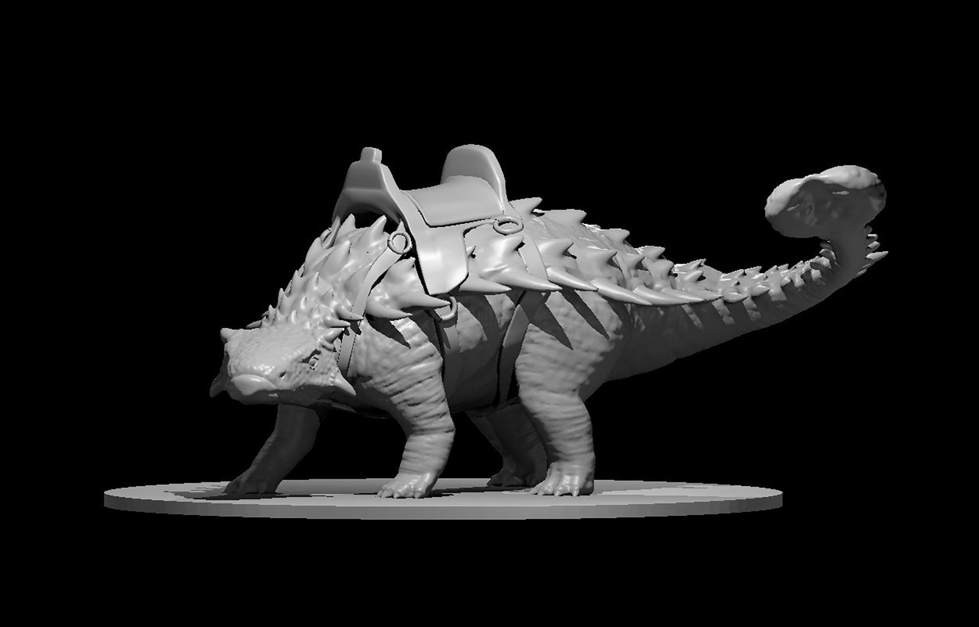 Ankylosaurus Mount Dinosaur 3D Printed Abs-like Resin Primed - Etsy