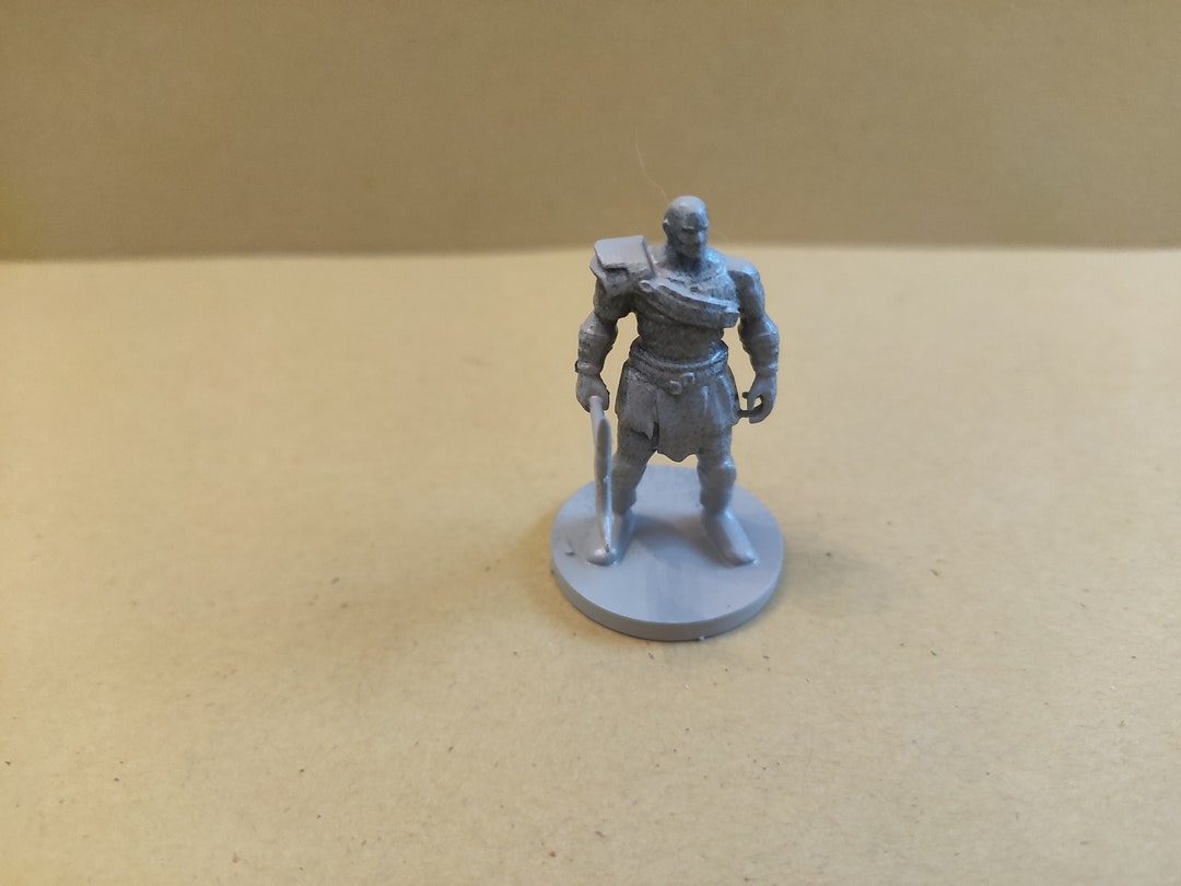 Goliath Giant Warrior With Axe 3D Printed Tough Resin, Primed to Order ...