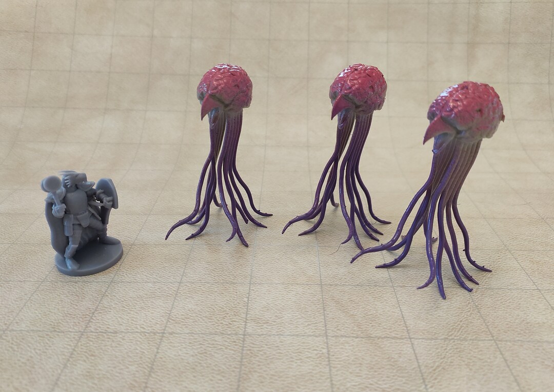 Grell Floating Brain Mini 3D Printed Tough Resin, Primed to Order - Etsy UK