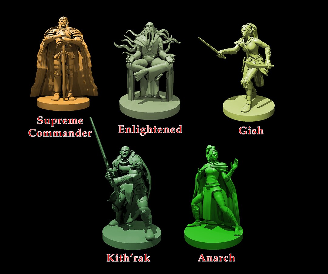 Githyanki | Githzerai (choose Type) 3D Printed to Order, Free Shipping ...