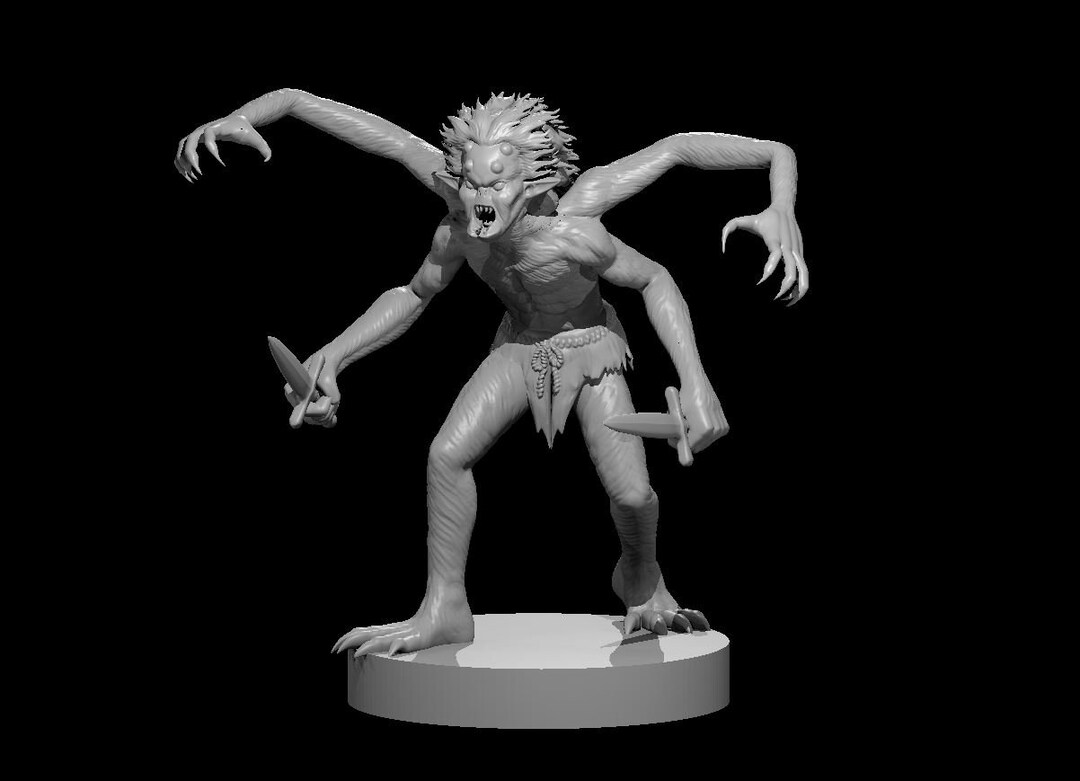 Chitine With Spear 3D Printed Tough Resin, Primed to Order - Etsy