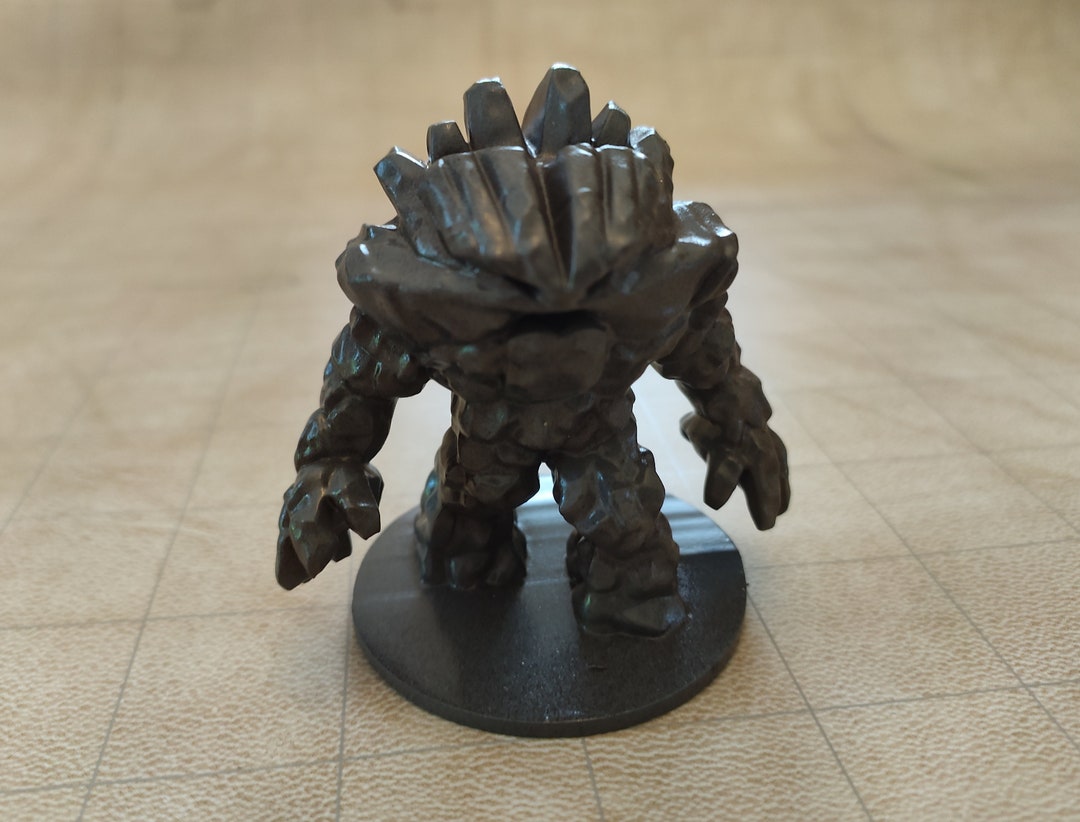 Earth Elemental Miniature 3D Printed Abs-like Resin, Primed to Order - Etsy