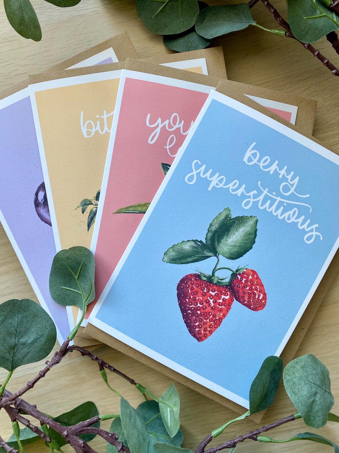 Funny Greetings Card | Fruit Puns | Eco Friendly Cards | Recycled ...