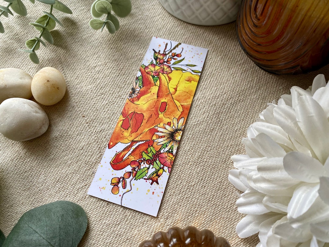 Triceratops Skull Art Bookmark - Dinosaur Fossil Design, Perfect Gift ...