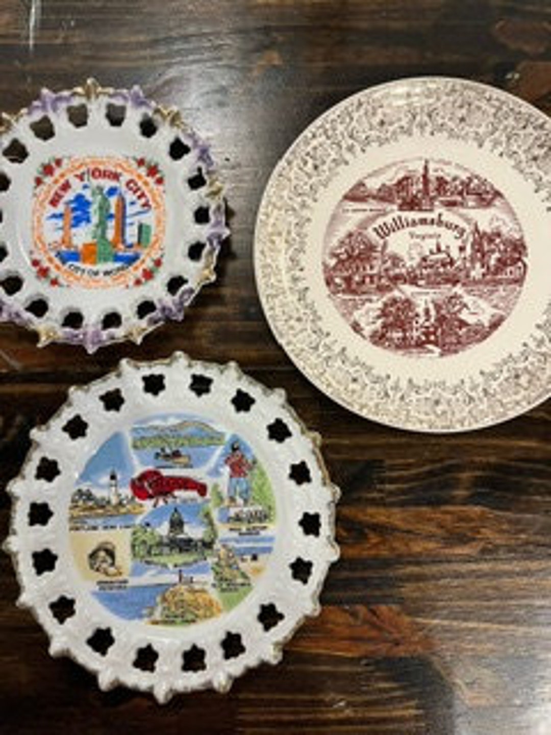 Vintage Souvenir State Plates - Eastern States - Etsy