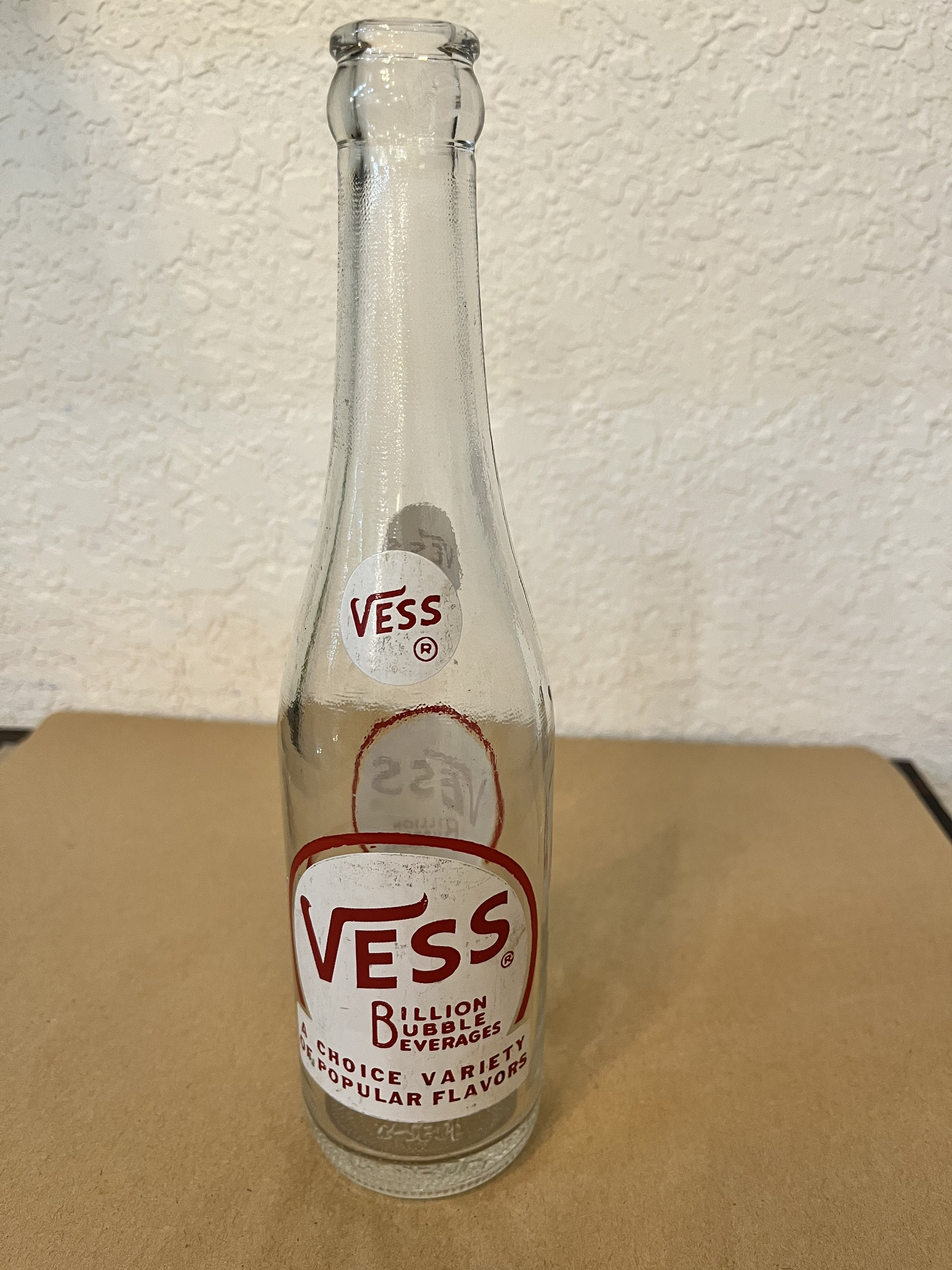 Vintage Vess Soda Bottle - Etsy