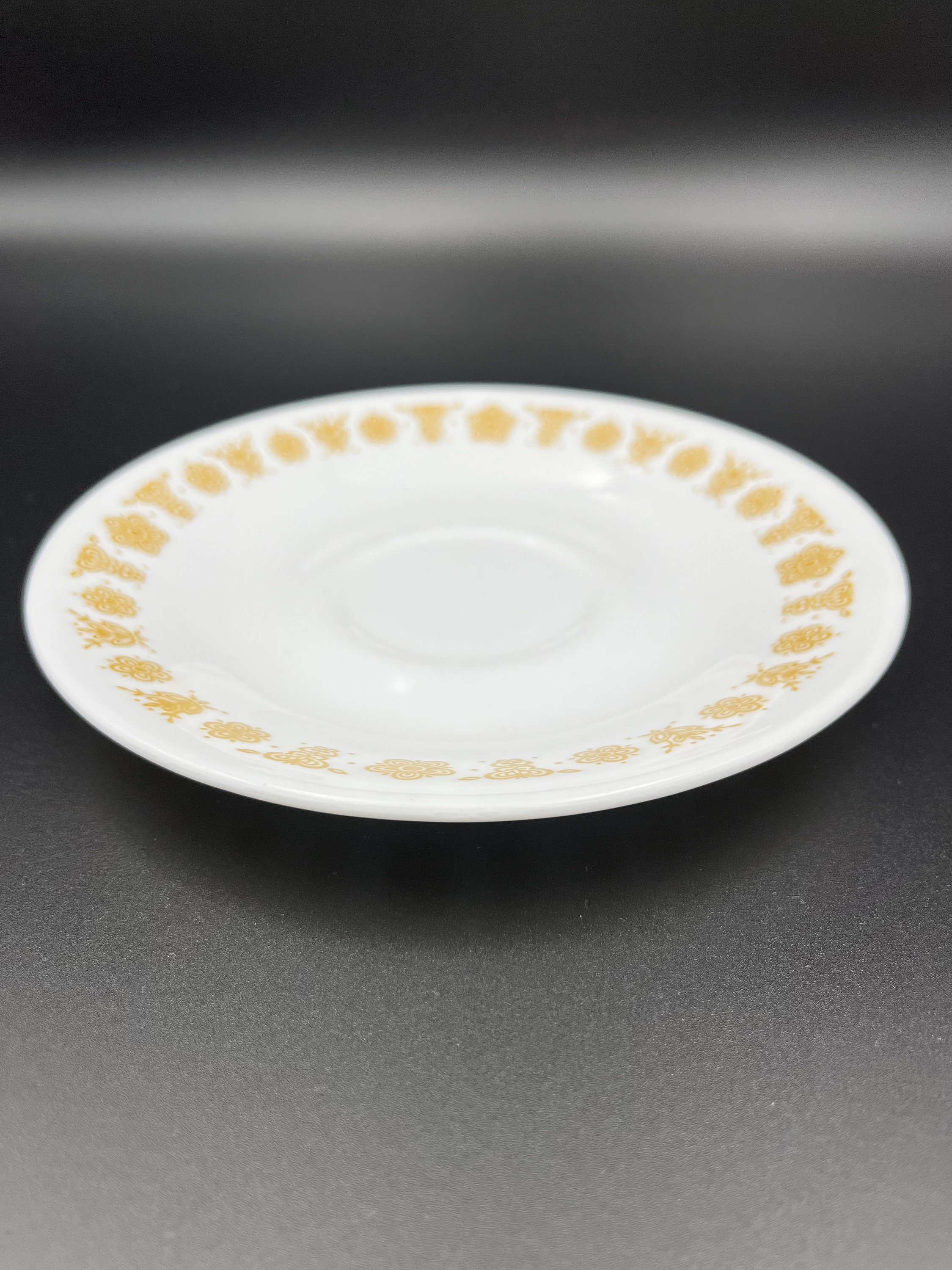 Vintage Corelle Gold Butterfly Pattern Saucer Set of 7 - Etsy