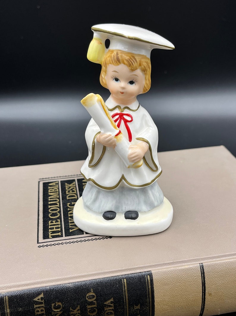 Vintage Lefton China Graduation Girl Figurine 01797 - Etsy