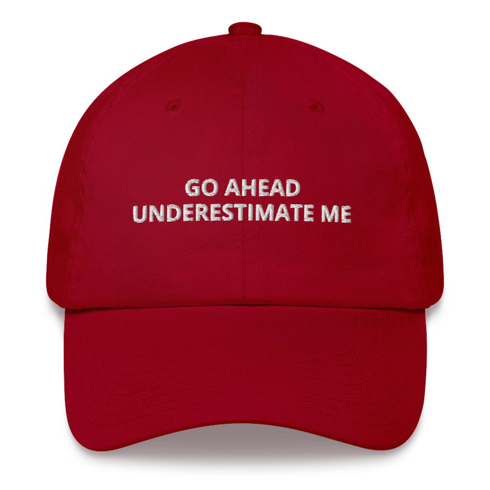 Confidence Booster, Underestimate Me Hat, Slogan Baseball Cap ...