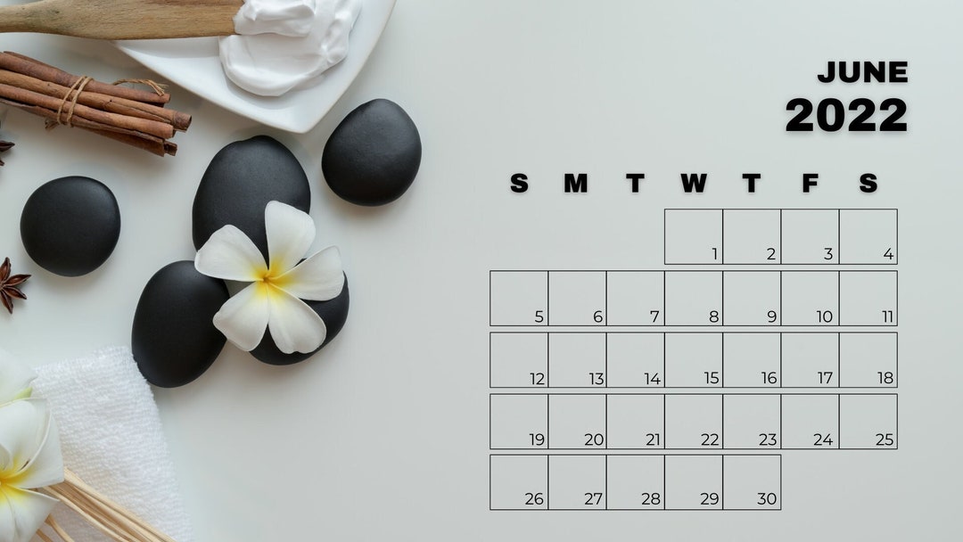 Minimalist Calendar June. - Etsy
