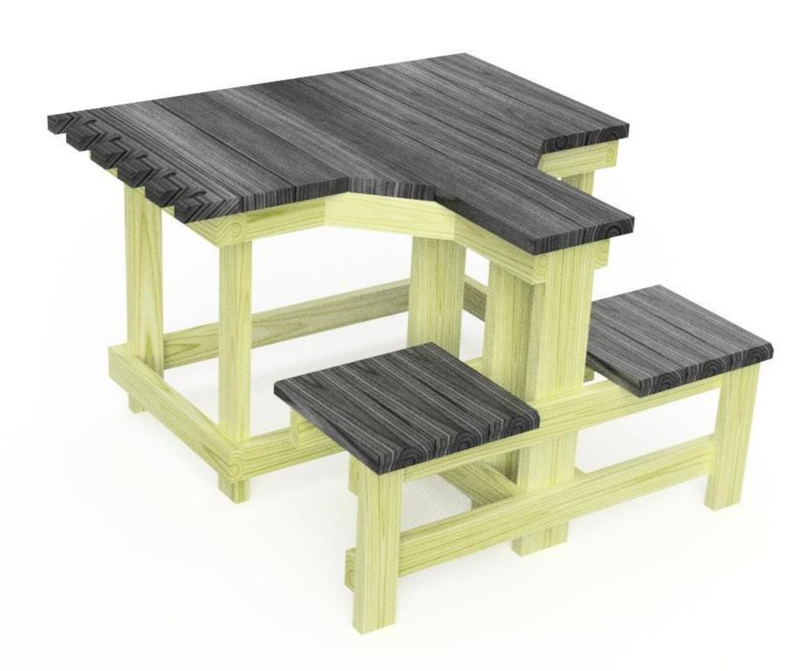 Shooting Bench Plans With Optional Gun Rack - Easy DIY Plans With ...