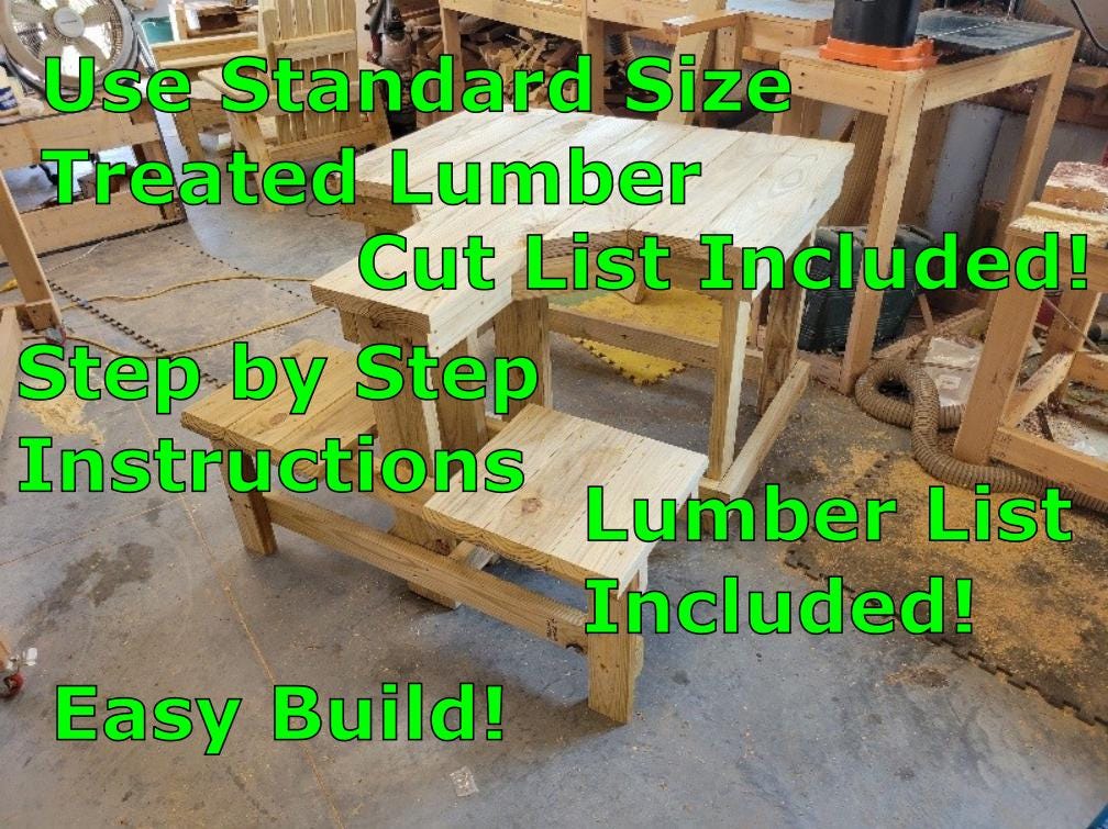 Shooting Bench Plans With Optional Gun Rack - Easy DIY Plans With ...