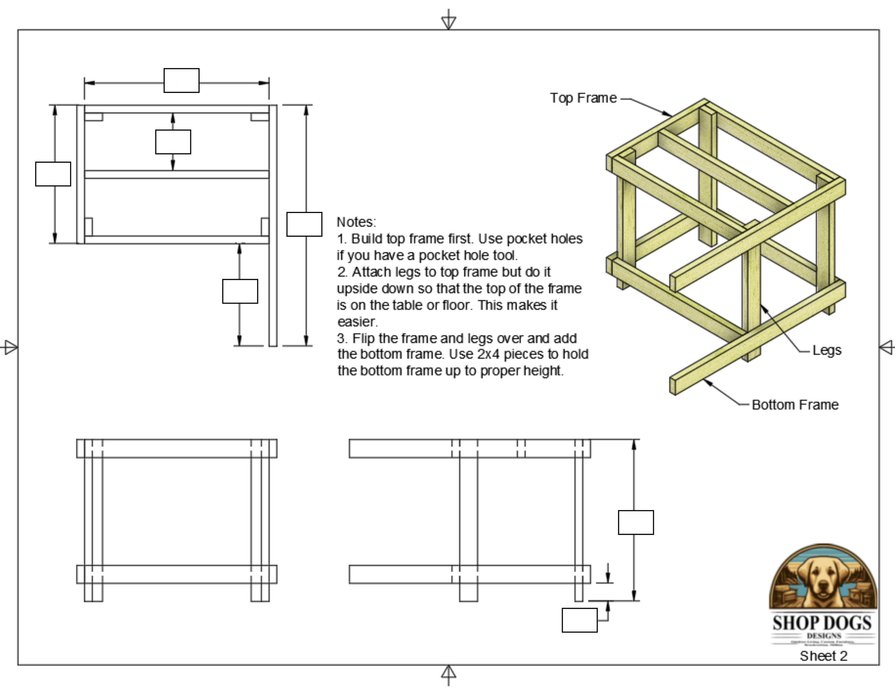 One Person Large Shooting Bench Plans - DIY Blueprints - Etsy