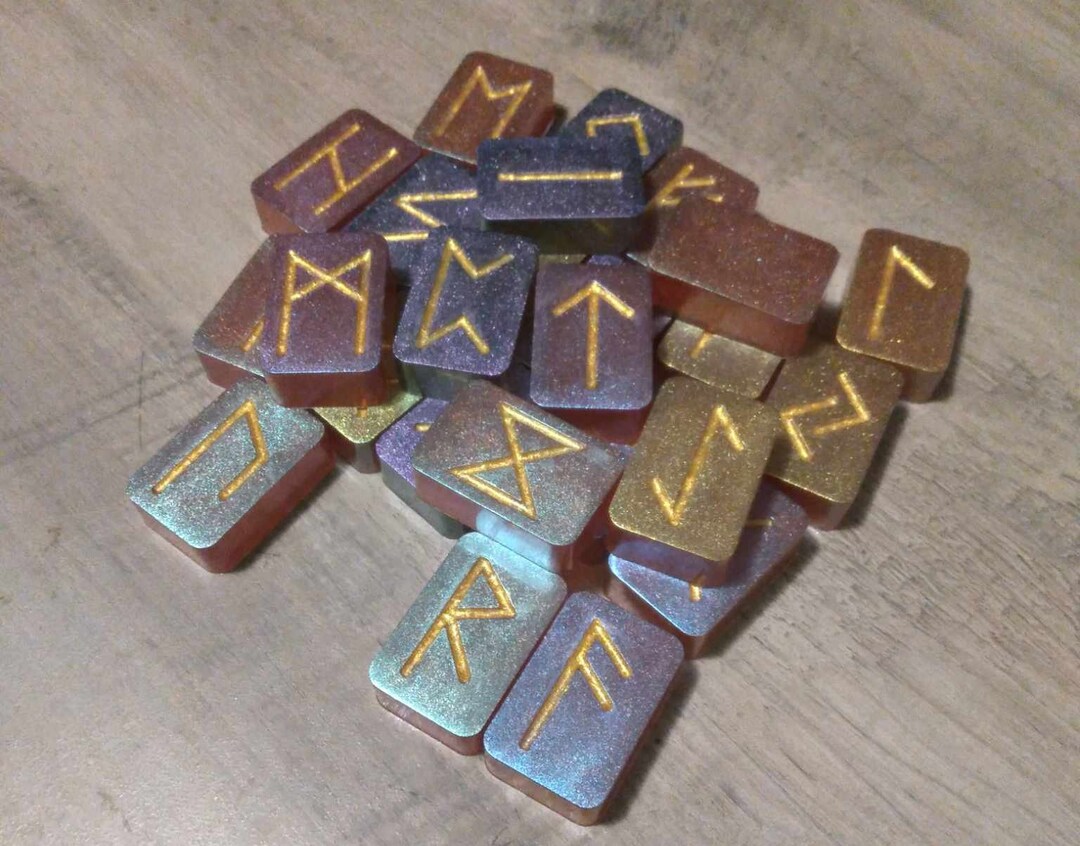 Color Shifting Norse Runes-elder Futhark-divination-divination Tools ...