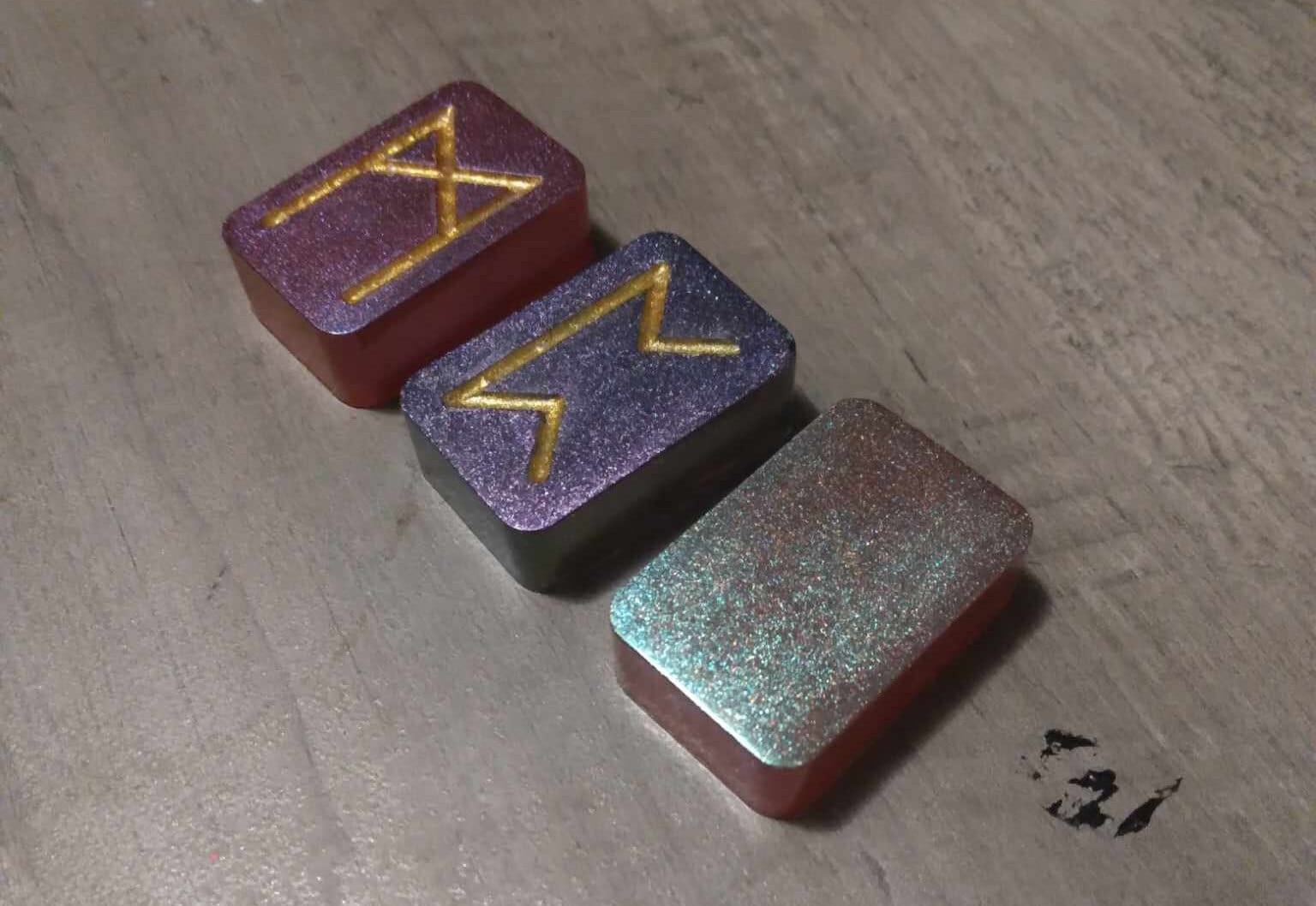 Color Shifting Norse Runes-elder Futhark-divination-divination Tools ...