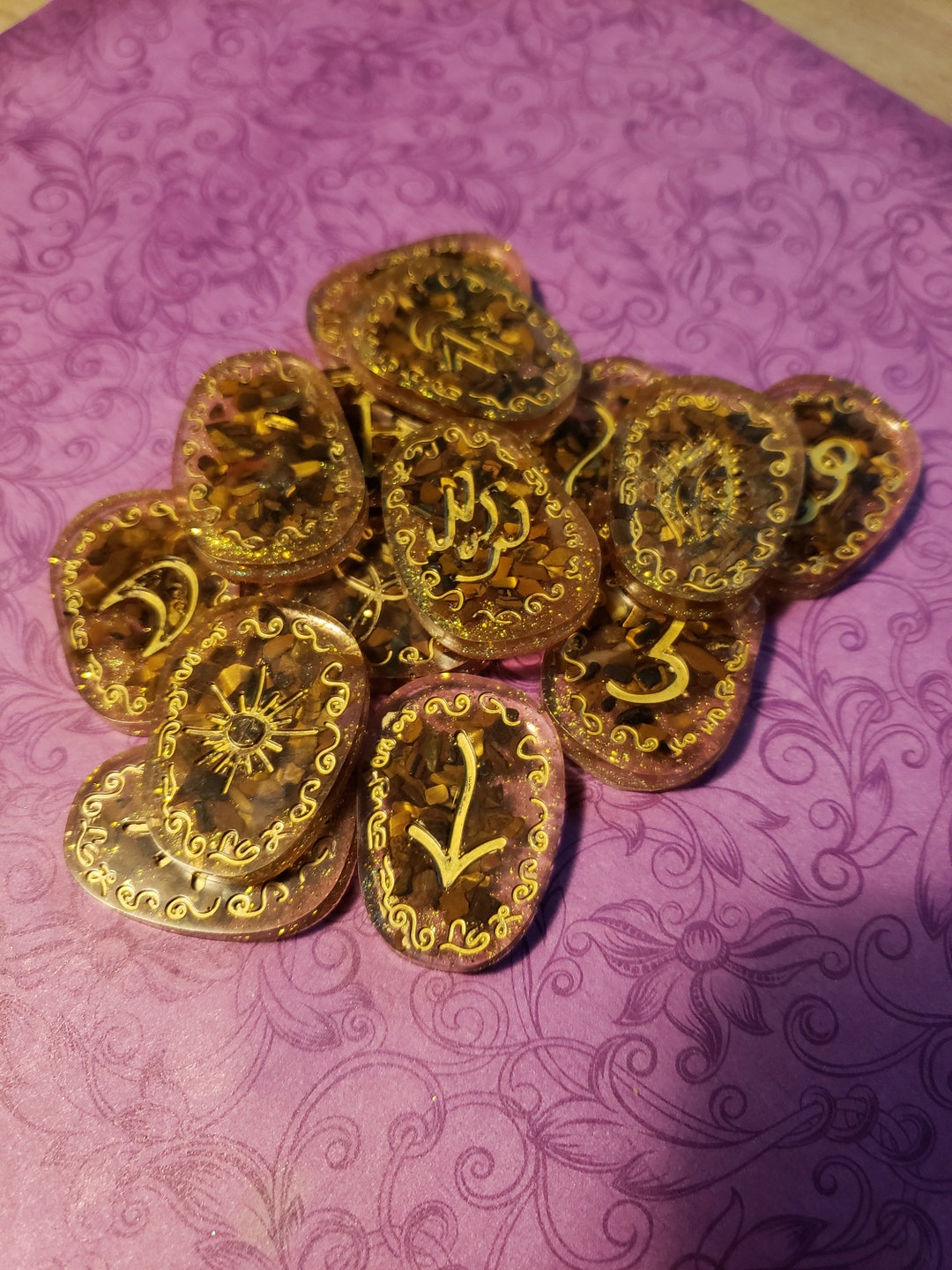 Tigers Eye Witches Runes-divination-seer-spell Casting-tigers Eye ...