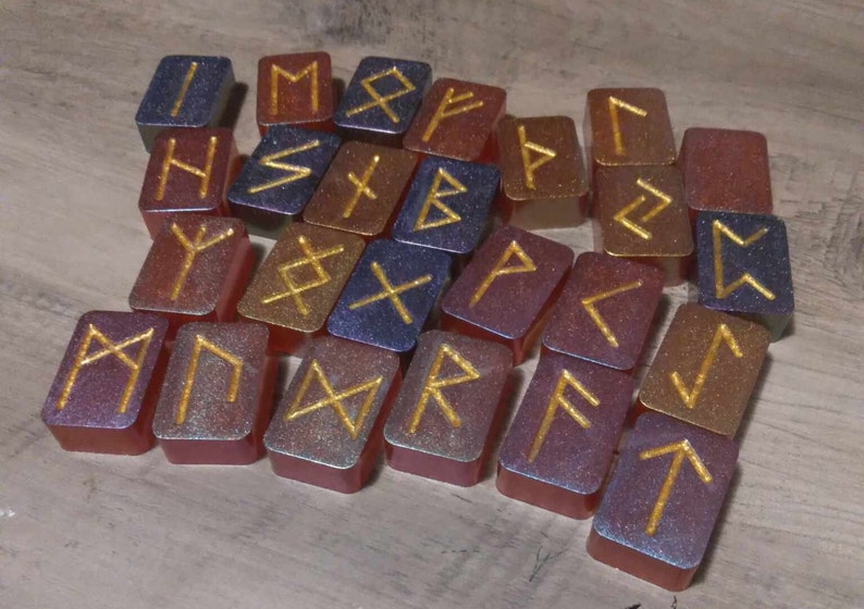 Color Shifting Norse Runes-elder Futhark-divination-divination Tools ...