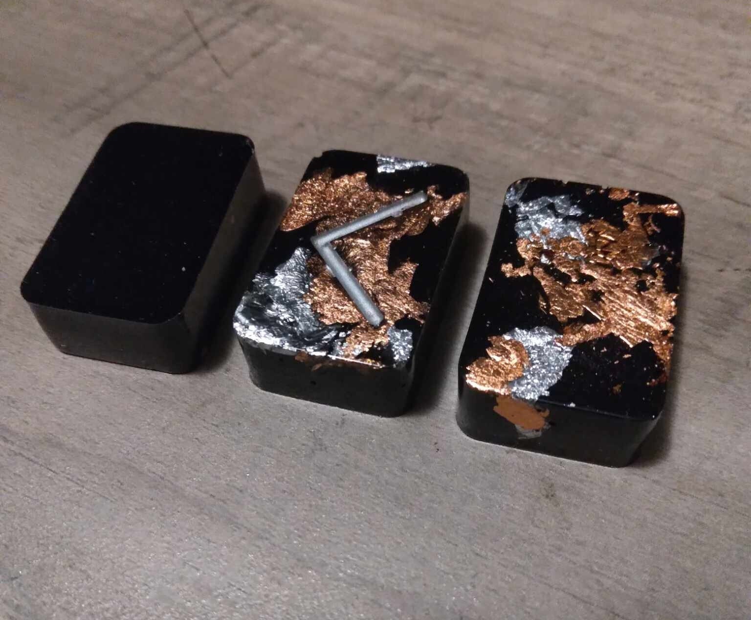 Black Silver and Bronze Norse Runes-elder Futhark-pagan-druid-viking ...