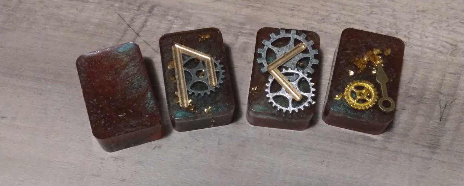 Steampunk Norse Divination Board With Norse Runes-elder Futhark ...