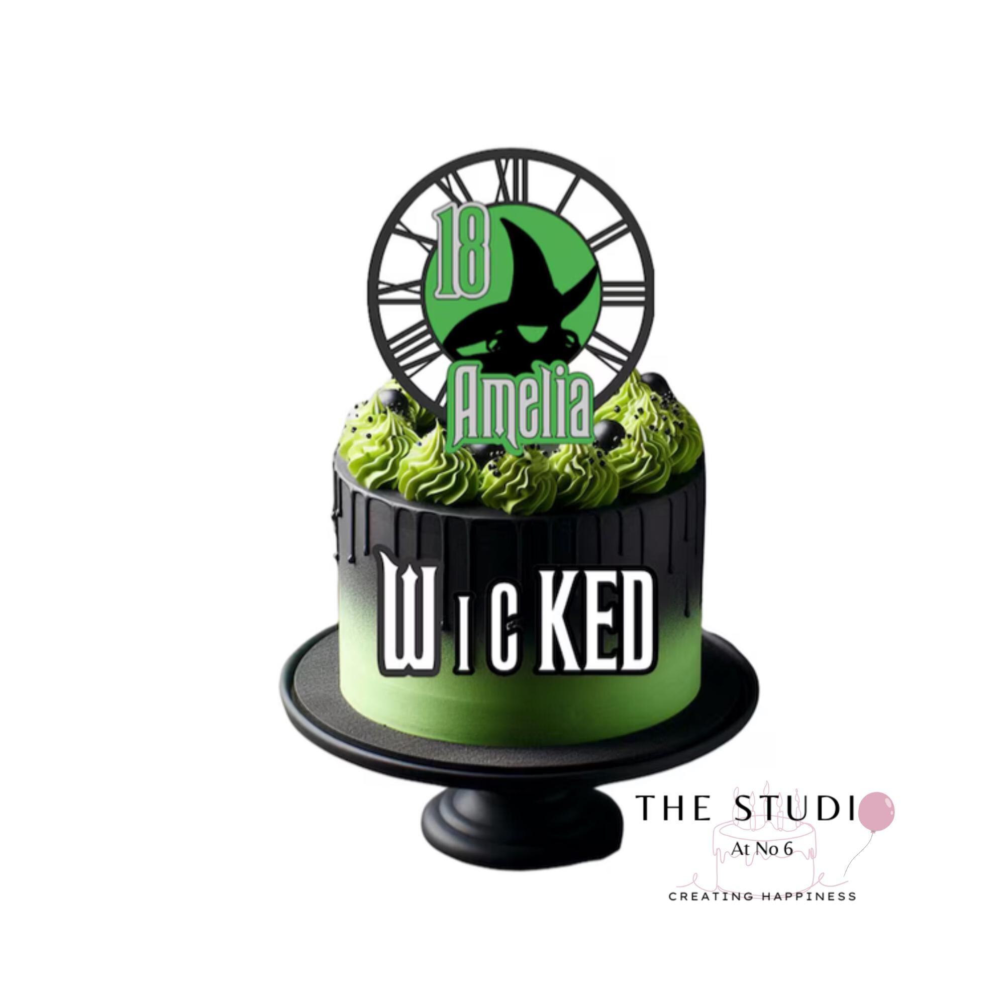 Wicked Cake Topper SVG | Cricut Cutting Files (digital Download) - Etsy UK