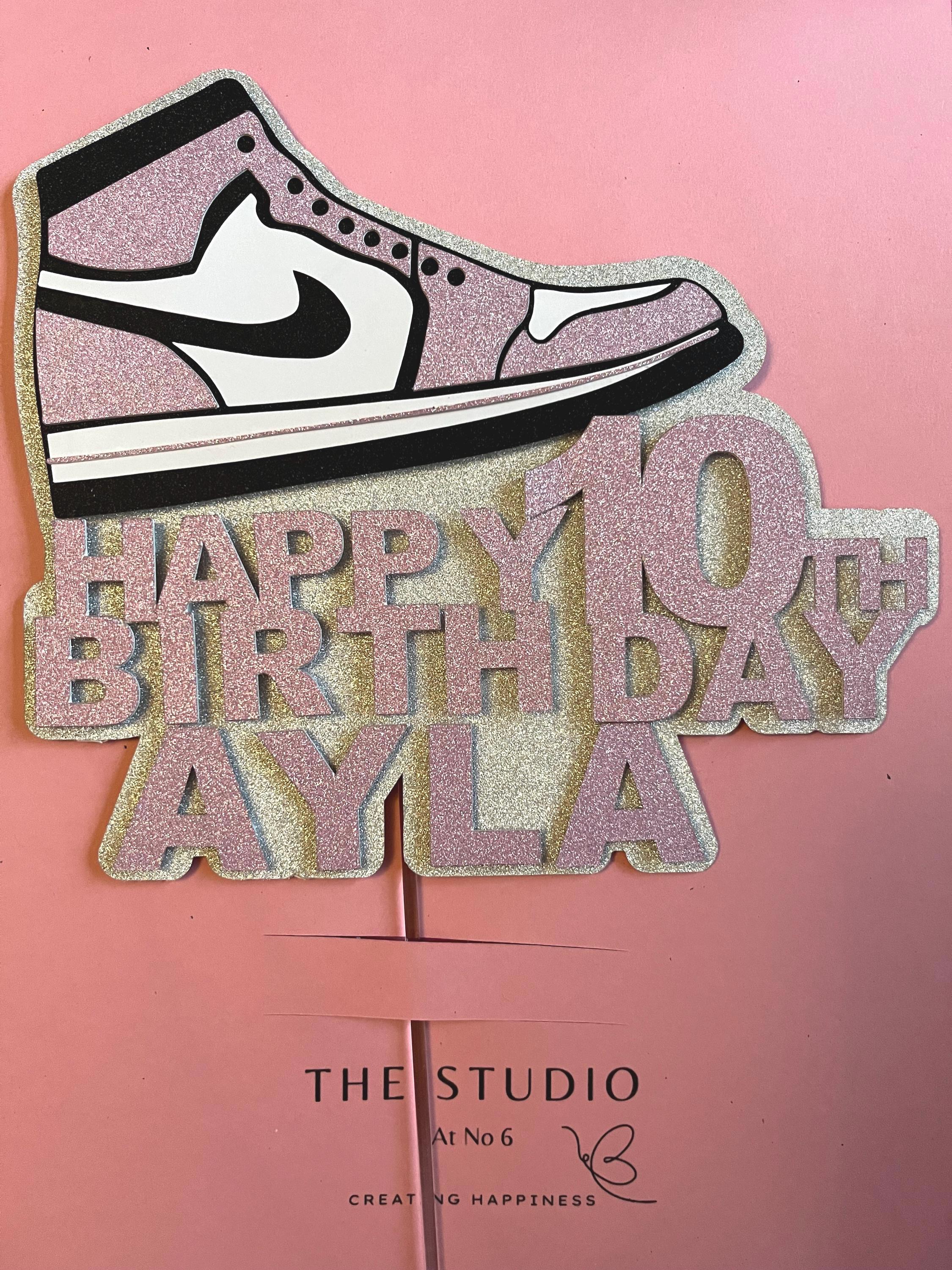Trainer Cake Topper | Custom Cake Topper | Birthday Cake Topper ...