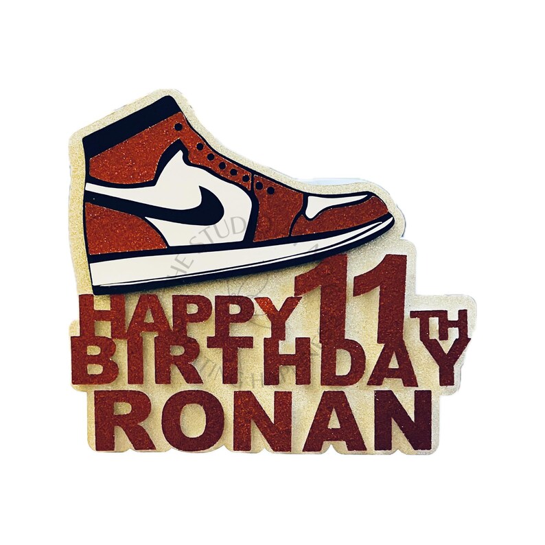 Trainer Cake Topper | Custom Cake Topper | Birthday Cake Topper ...