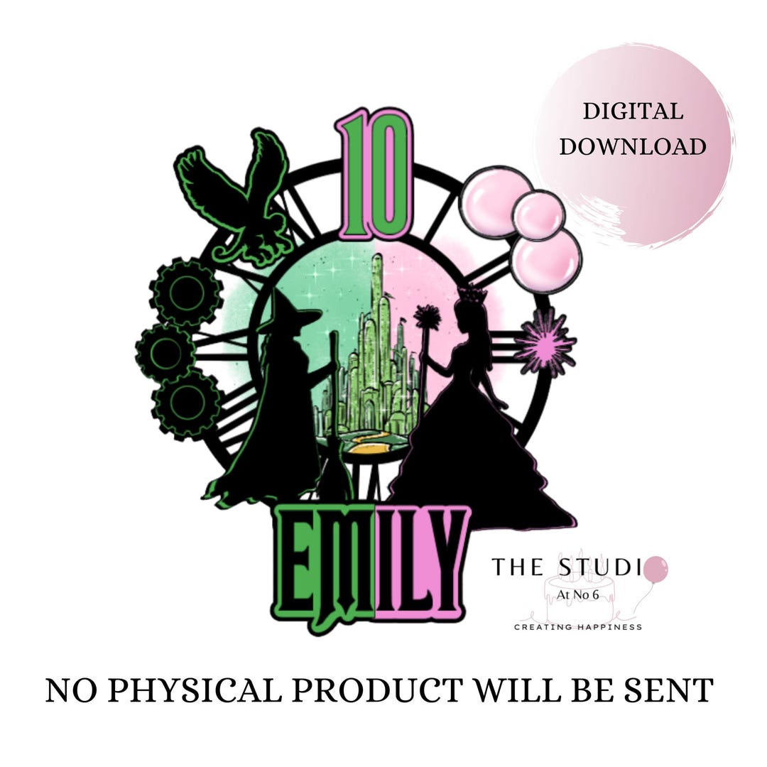 Wicked the Musical Cake Topper | Custom Cake Topper |birthday ...