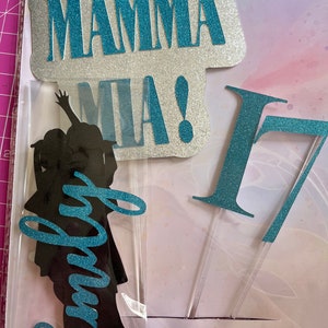 Mamma Mia Cake Topper | Custom Cake Topper | Birthday Cake Topper ...