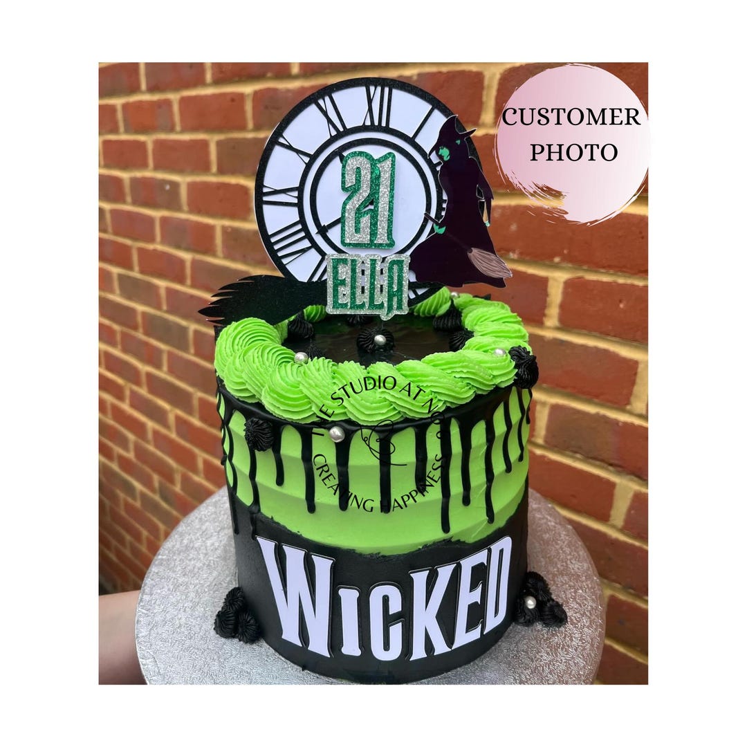 Wicked |musical Cake Topper | Custom Cake Topper | Birthday Cake Topper ...