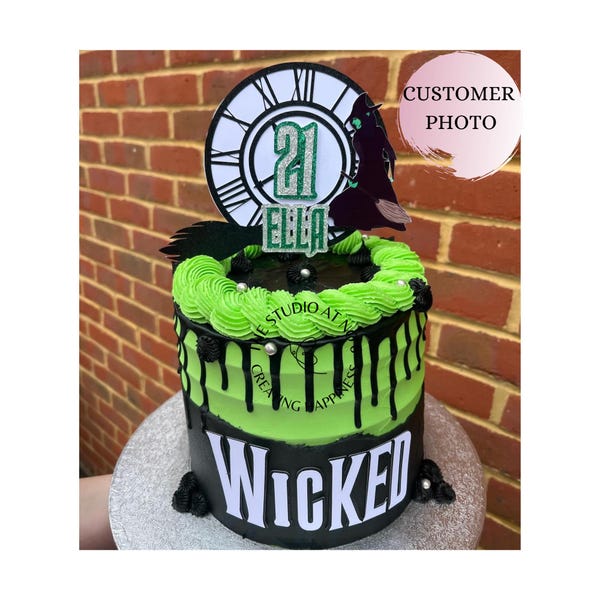 Wicked Musical Cake Topper - Etsy
