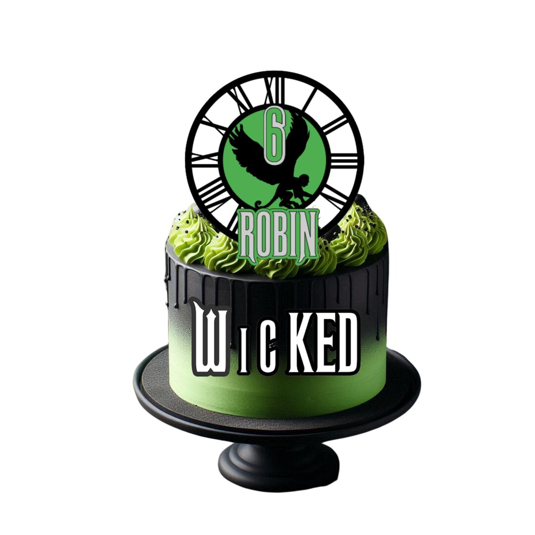 Wicked |musical Cake Topper | Custom Cake Topper | Birthday Cake Topper ...