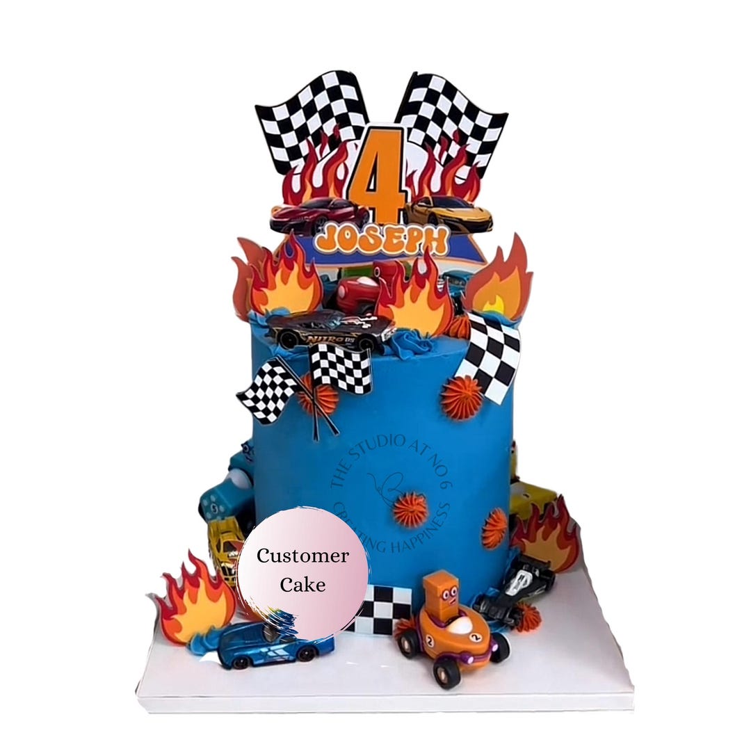 Racing Car Cake Topper | Boys Birthday Celebration Sports Car |custom ...