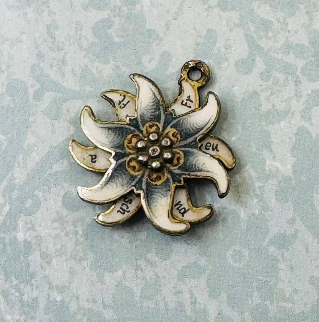 Austrian Edelweiss Mover Charm - Etsy