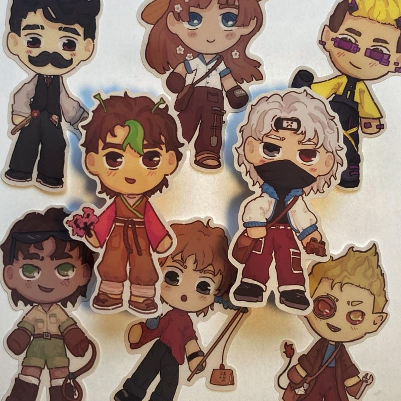 Hermitcraft Season 10 Chibi Stickers MCYT, Life Series Grian, Mumbo ...