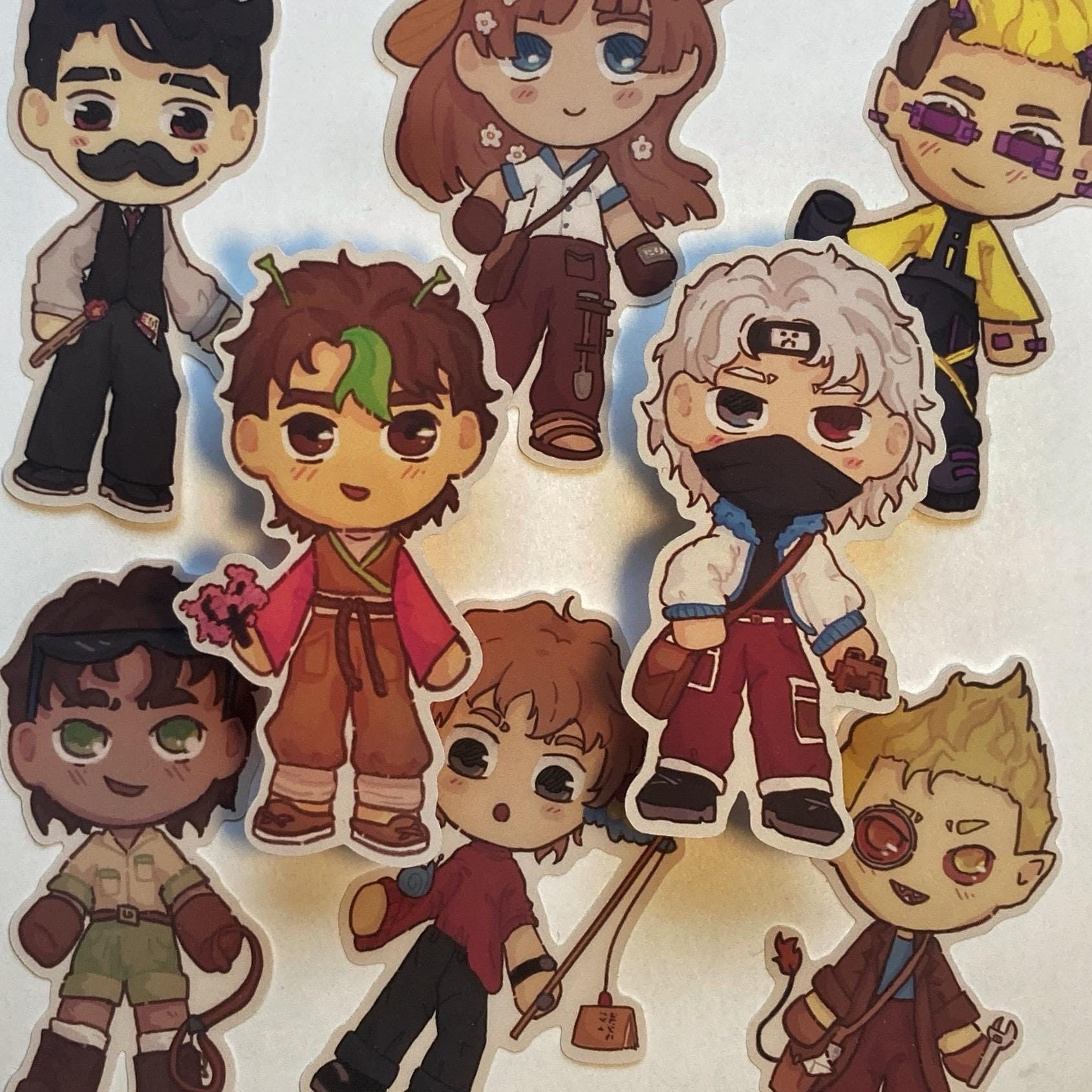 Hermitcraft Season 10 Chibi Stickers MCYT, Life Series Grian, Mumbo ...