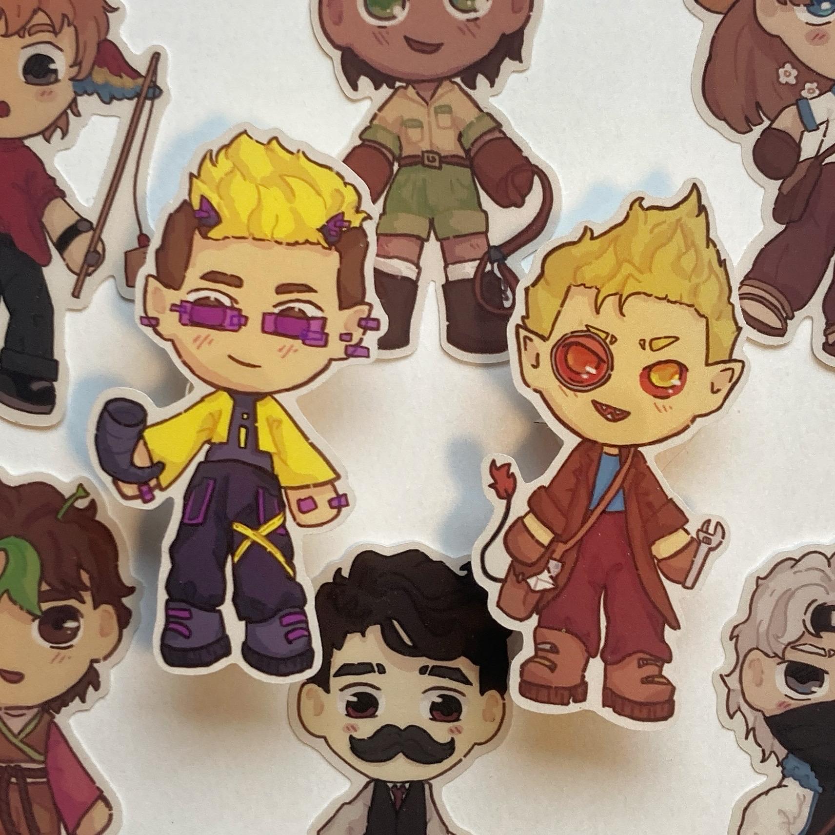 Hermitcraft Season 10 Chibi Stickers MCYT, Life Series Grian, Mumbo ...