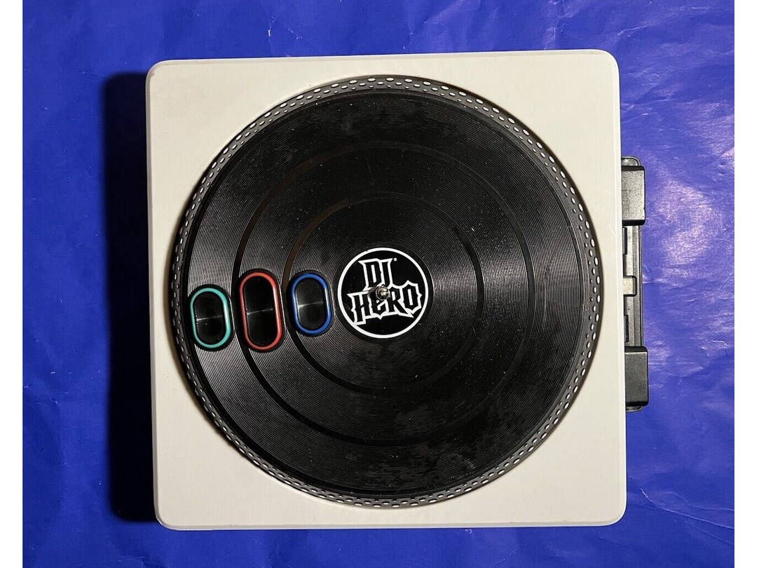 Half DJ Hero Game and Wireless Turntable Controller With Game for XBOX ...