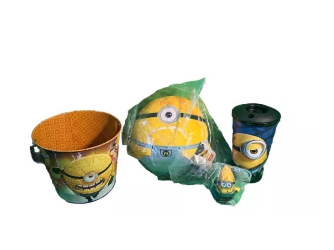 Brand New Despicable Me 4 Popcorn Bucket Includes Plush, Toy, Popcorn ...