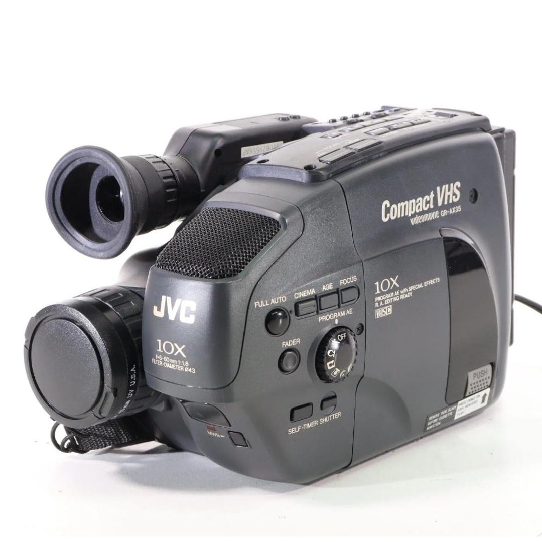Vintage JVC GR-AX35U Super VHS-C Camcorder Bundle New Battery, Case ...
