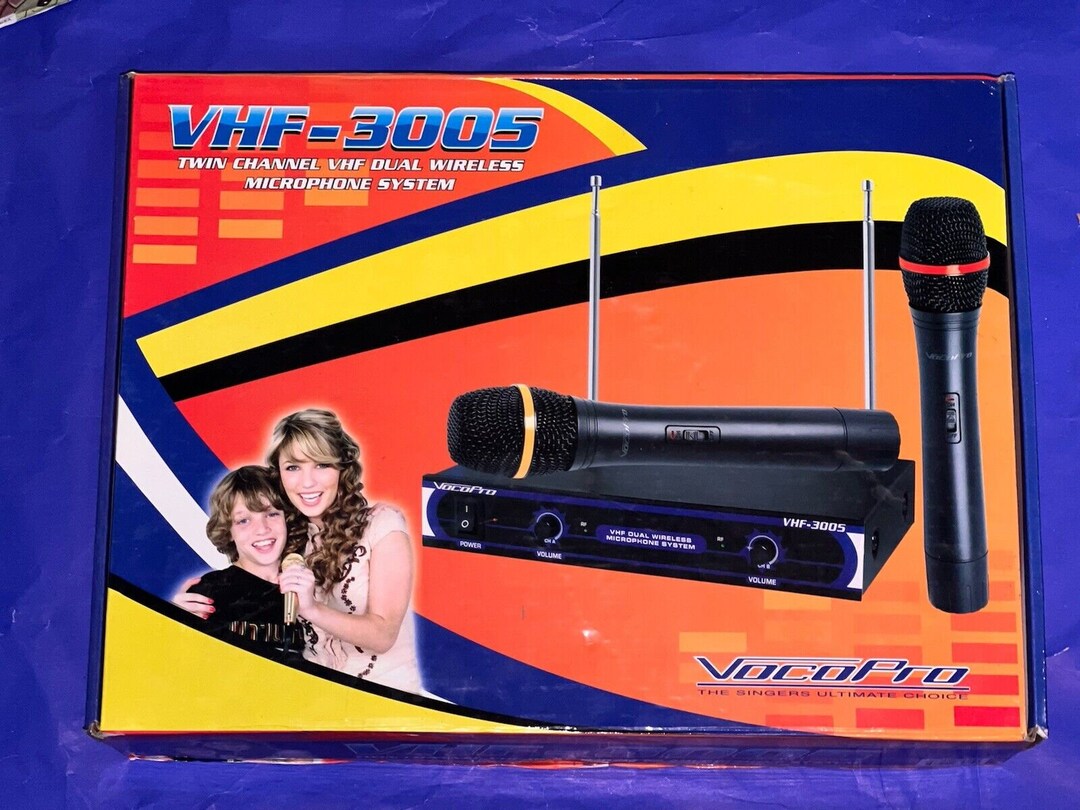 Vocopro VHF-3005-3 Dual Channel VHF Wireless Microphone System - Etsy