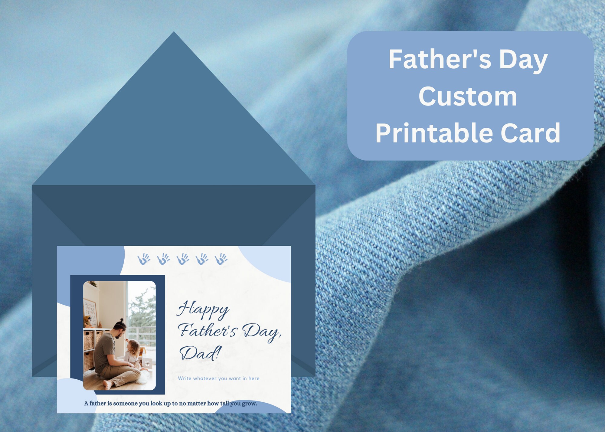 Personalized Father's Day Printable Card Customizable - Etsy