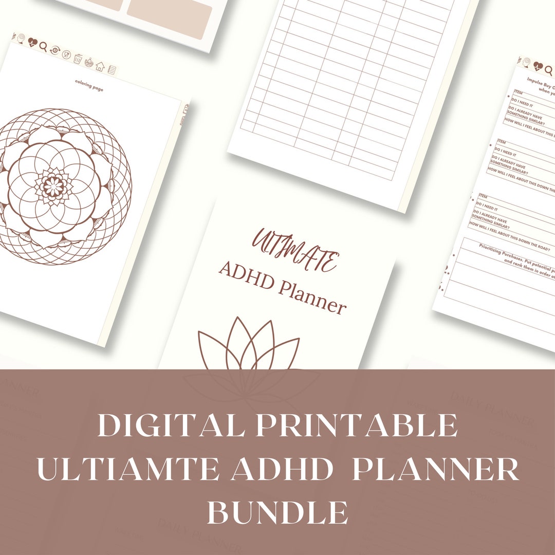 ADHD Ultimate Planner/add Planner/adhd Digital Planner/good Notes ...