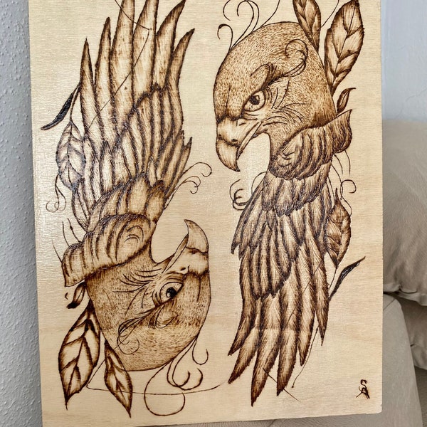 Pyrography Eagle - Etsy