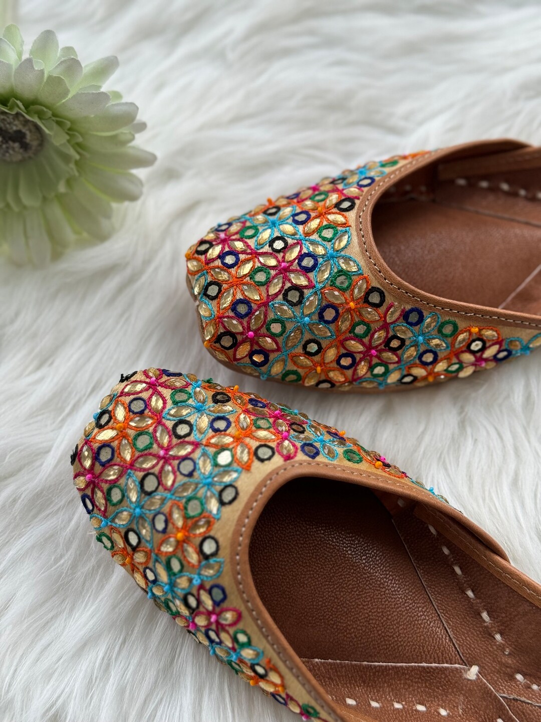 Multicoloured Indian Pakistani Punjabi Jutti/multicolour Khussa ...