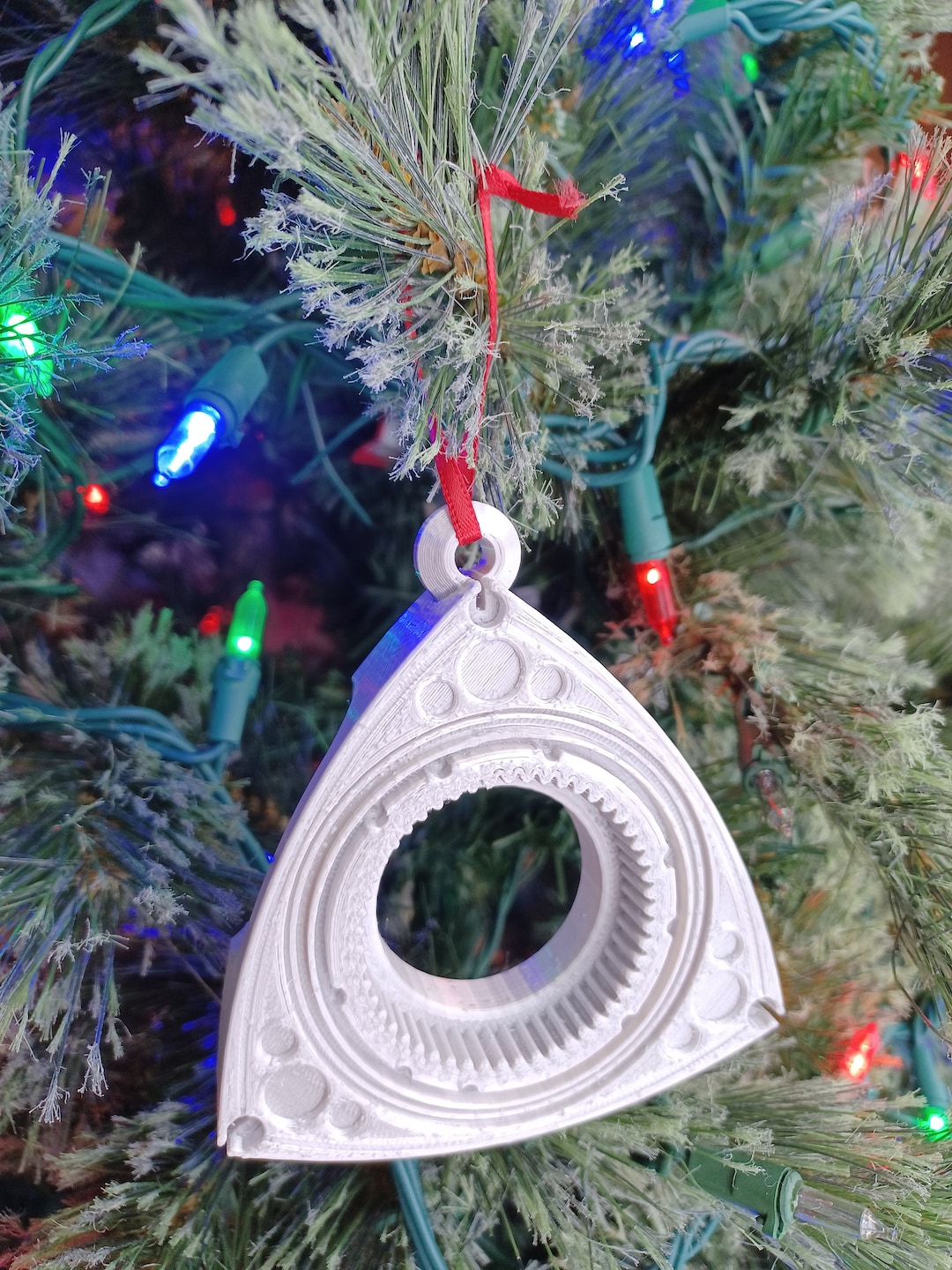 Rotary Engine Rotor Christmas Ornament in Silver 3d, 1/2 Scale! Wankel ...