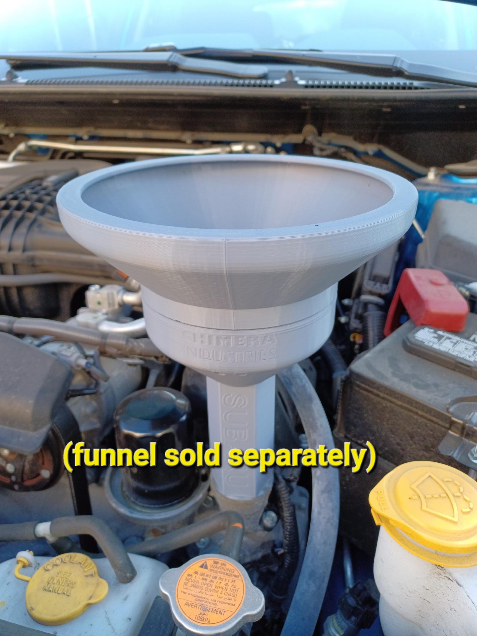 Extension Add-on for No Spill Threaded Oil Funnels - Vented High Flow ...