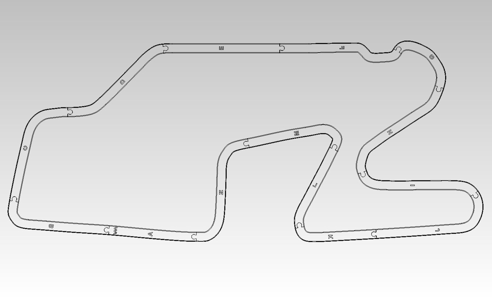 Large 36 Watkins Glen 3D Race Track Map Outline Wall Art, for Garage ...