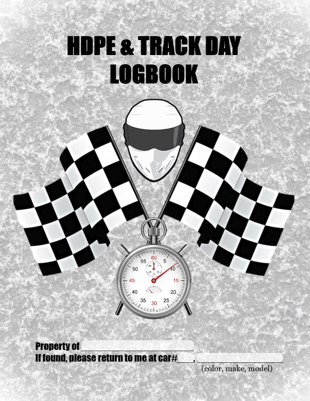 Printable HDPE & Track Day Logbook/timing Sheets/tips + Tricks Bundle ...